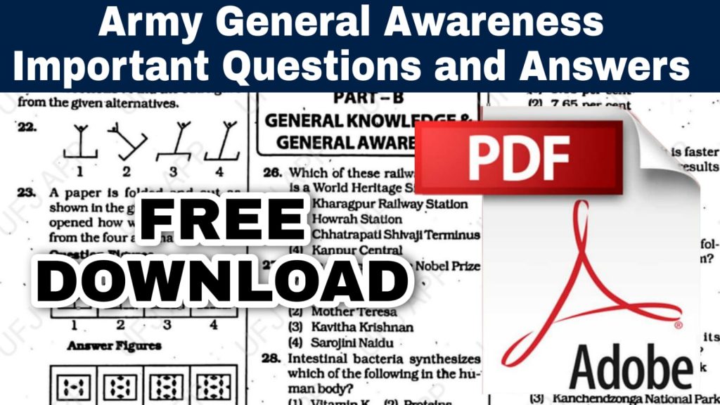 Army Most Important GK Questions and Answers - UFJUS.COM