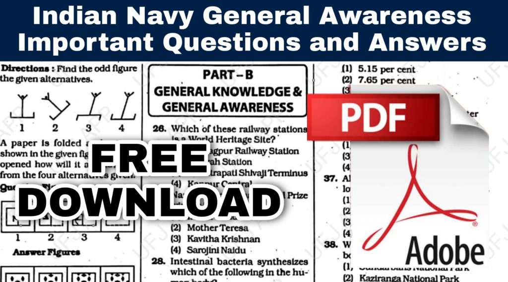 Navy General Awareness Important Questions and Answers - UFJUS.COM